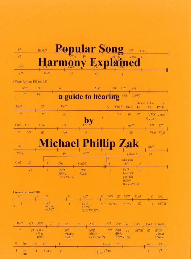 Harmony/Music Theory Books by Michael Zak, Ph.D - Community Music ...